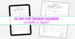 Printable 40-Day Lent Tracker Calendar (FREE download!) - Liv By Grace