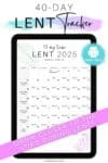 Printable 40-Day Lent Tracker Calendar (FREE download!) - Liv By Grace