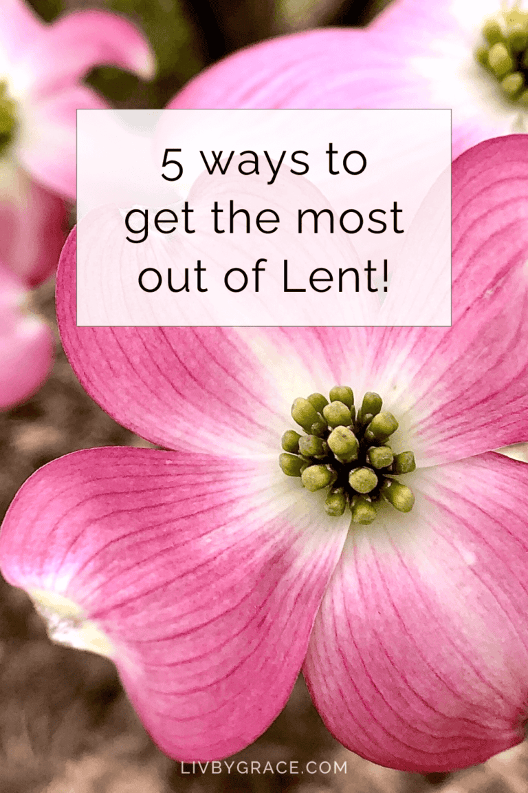 5 ways to get the most out of Lent - Liv By Grace Liv By Grace