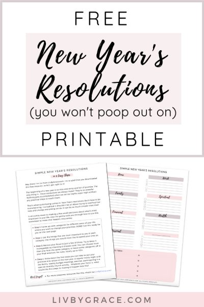 4 Steps for Simple New Year's Resolutions (with FREE cheat sheet) - Liv ...