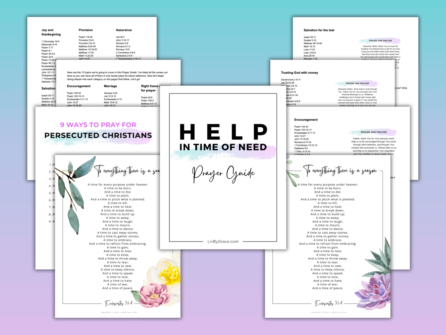 Prayer Guide - Liv By Grace