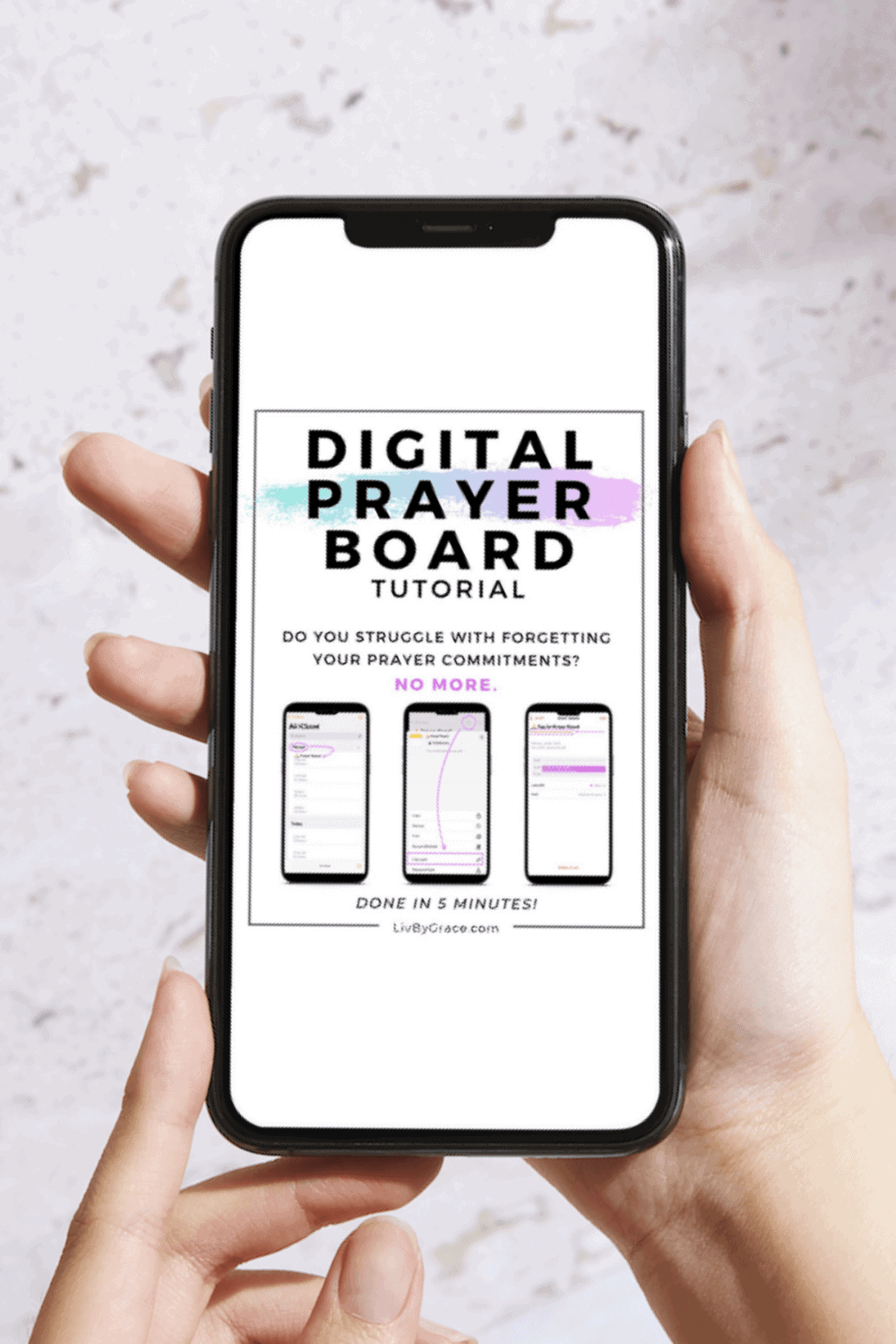 How to make a Digital Prayer Board for your phone (FREE tutorial ...