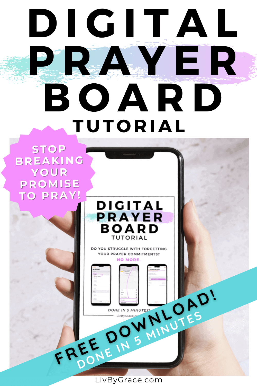 How to make a Digital Prayer Board for your phone (FREE tutorial ...